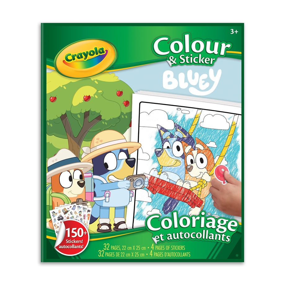 Crayola Bluey Colouring and Sticker Pages – The Rocking Horse Toys