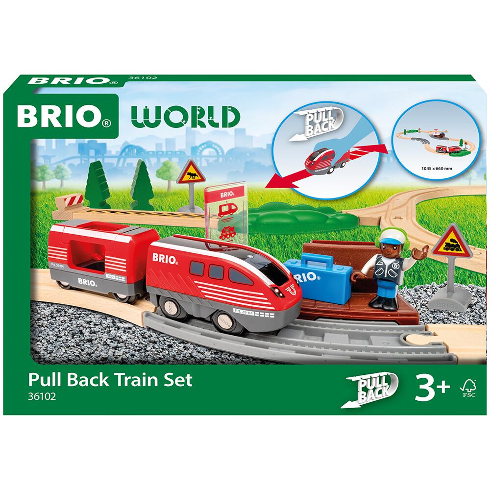 BRIO Pull Back Train Set – The Rocking Horse Toys